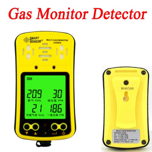 4 Gases In 1 Detector Multi Gas Analyzer AS8900 High Sensitive Sensor ...
