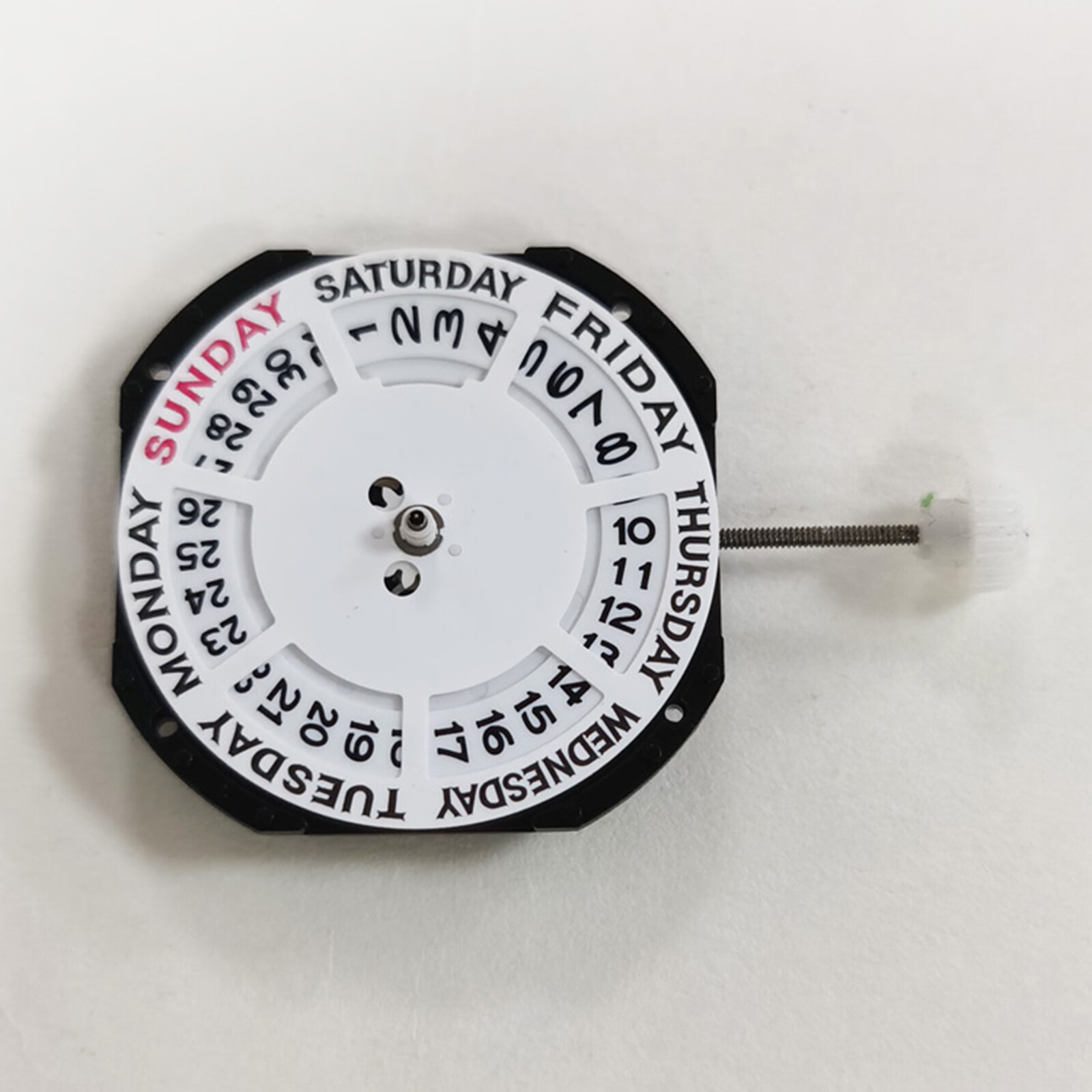 Dual Calendar 12 o'clock Day of the Week Calendar Movement For 2350 ...