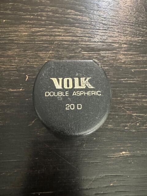 Volk 20 D Ophthalmic Double Aspheric Diagnostic Lens with Case, Made in ...