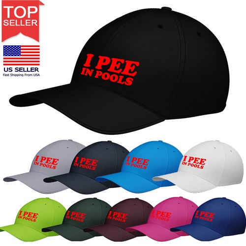 I Pee In Pools Funny Dare Joke Cap Baseball Outdoor Fishing Hats Funny ...