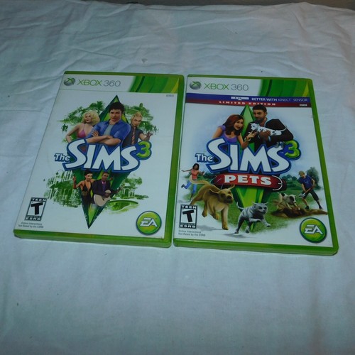The Sims 3 + The Sims 3: Pets -- Limited Edition Microsoft Xbox 360 CIB ...
