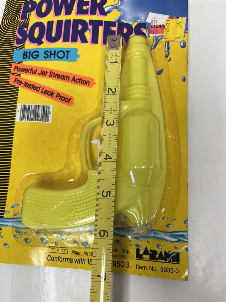 Vintage 1990 Larami Power Squirters Big Shot Water Squirt Gun #9935-0 ...