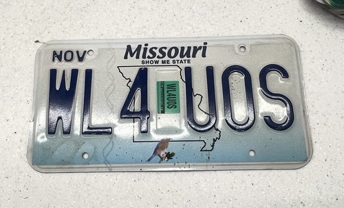 Expired Missouri License Plate WL4UOS | eBay