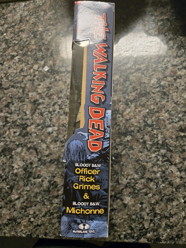 The Walking Dead Bloody B W Officer Rick Grimes Michonne(Ax Lost) | eBay