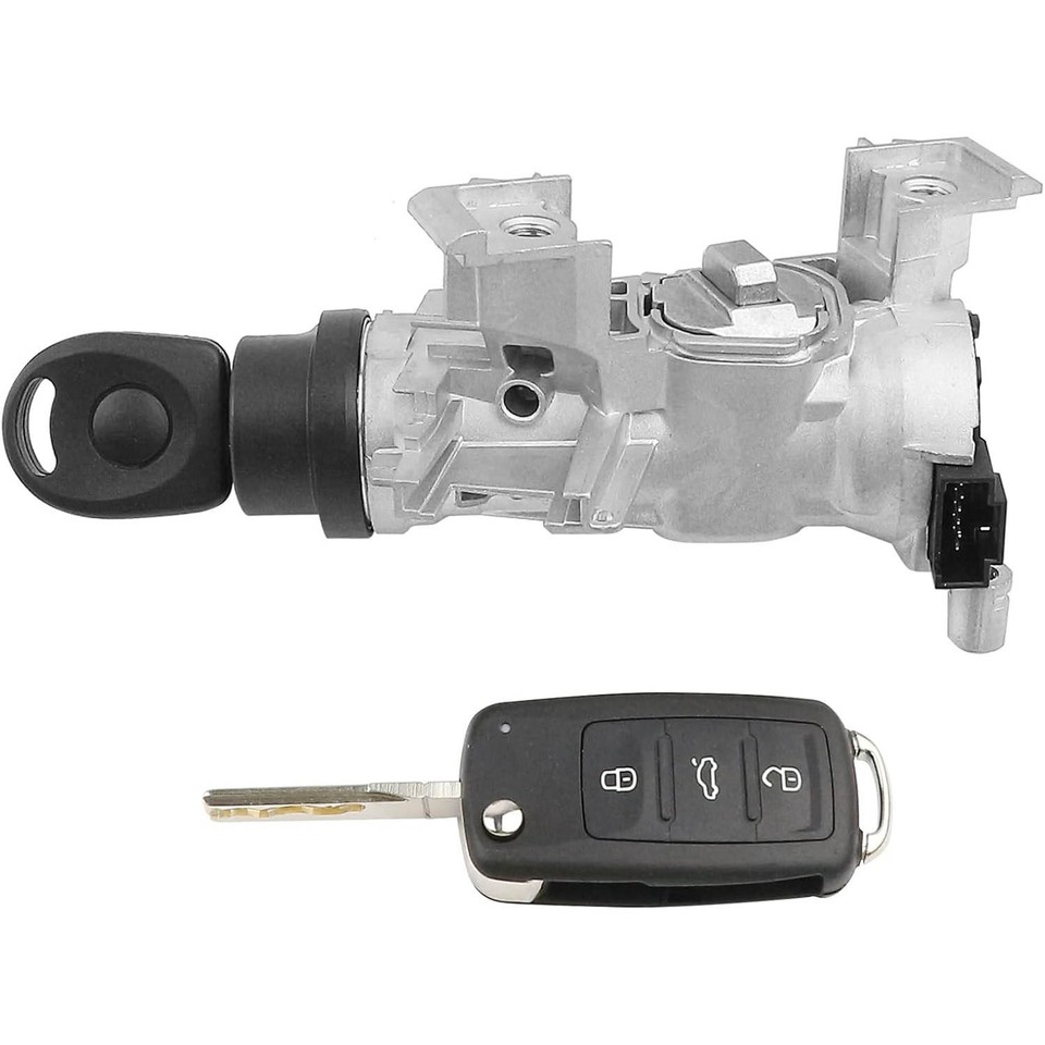 Ignition Switch Steering Lock Barrel Housing For VW Golf Mk4 MK5 EOS ...
