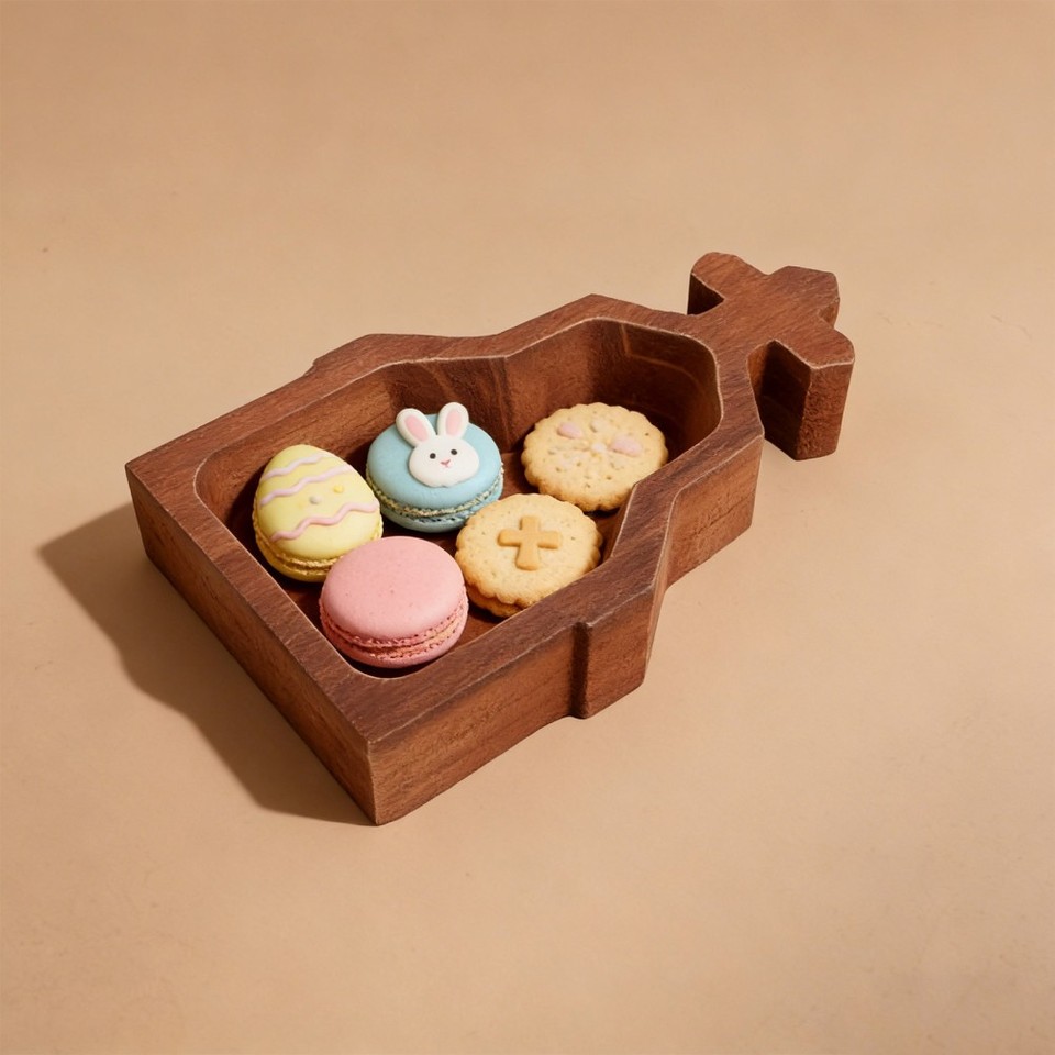 Church Shaped Wooden Fruit Bowl Charcuterie Serving Platters Christian ...