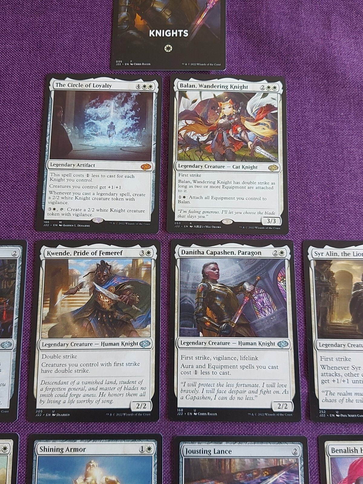 MTG ,Balan wandering knight, KNIGHTS JS 2022 Playing Deck , Mint / Pack ...