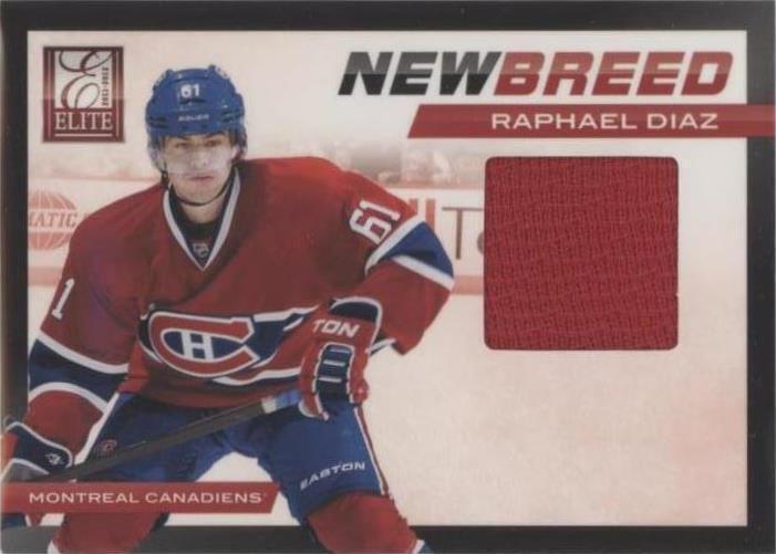 2011-12 Panini Elite - New Breed Materials Raphael Diaz #33 (MEM, RC ...