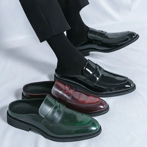 British Mens Slip On Slipper Sandal Mules Slingback Closed Toe Casual ...