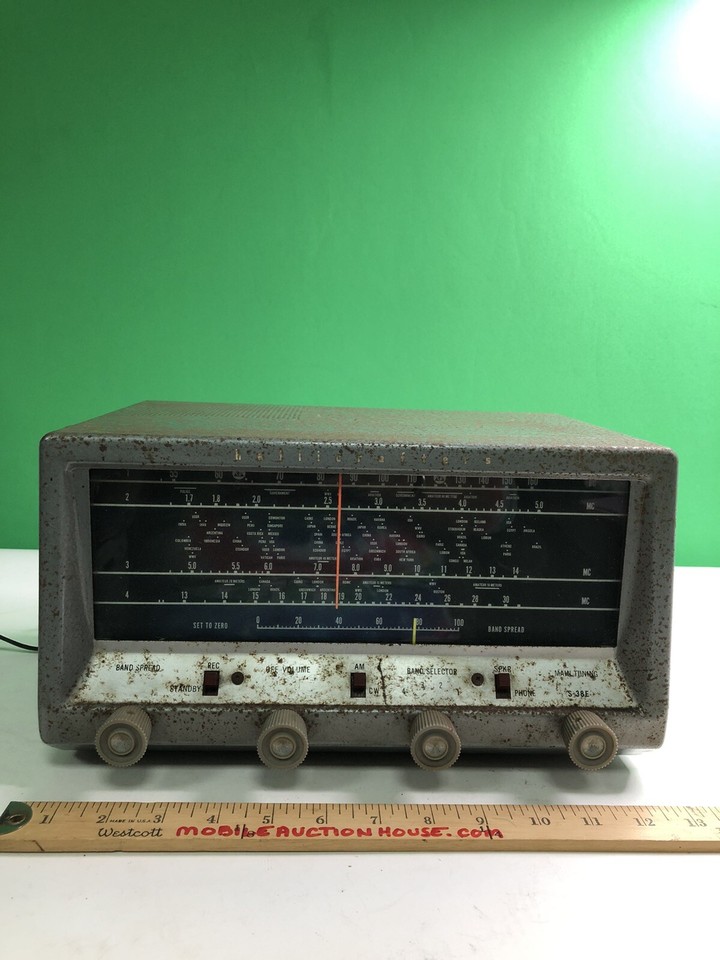VTG Short Wave Radio Receiver By The Hallicrafters Co. MODEL S-38E ...