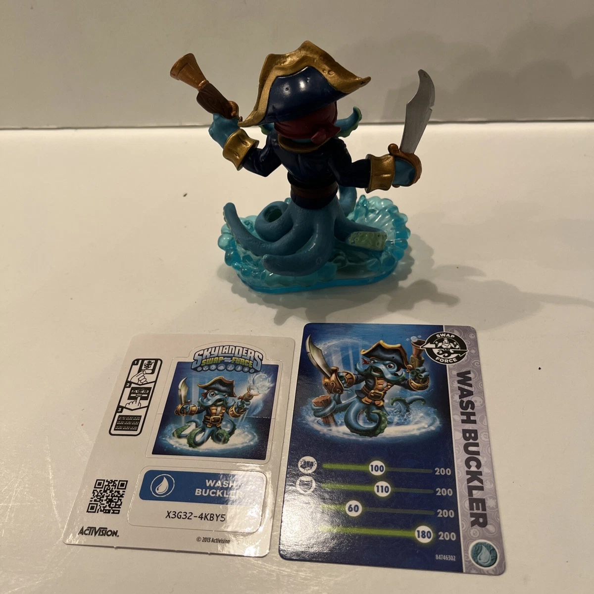 Skylanders Swap Force Wash Buckler Card