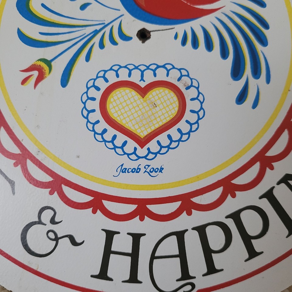 Vintage Pennsylvania Dutch Hex Sign Good Luck Home Decor | eBay