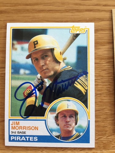 Pirates Jim Morrison signed 1983 Topps card | eBay
