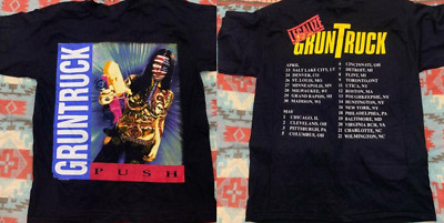 Gruntruck band tour VTG 2 SIDES T-shirt black Short sleeve S-5Xl TA3615 ...