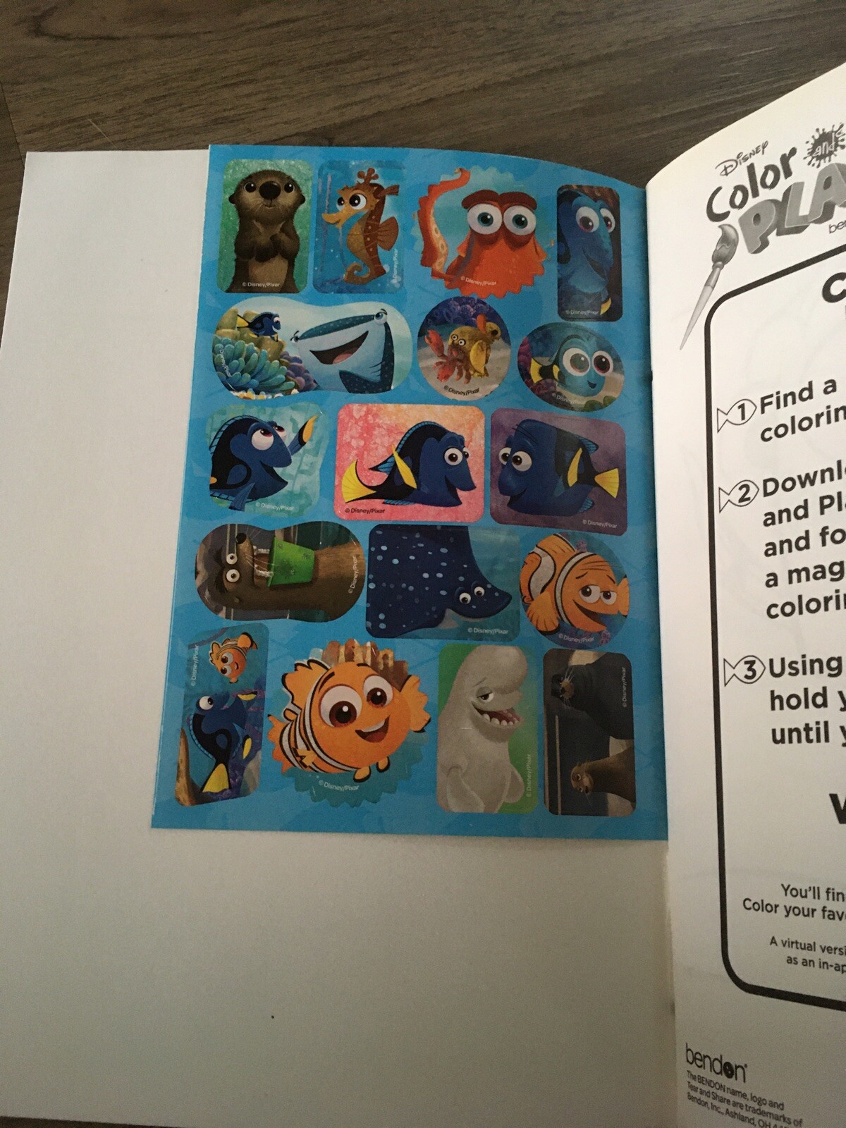 Finding Dory Color and Play with Stickers and Tracing Pages NEW | eBay