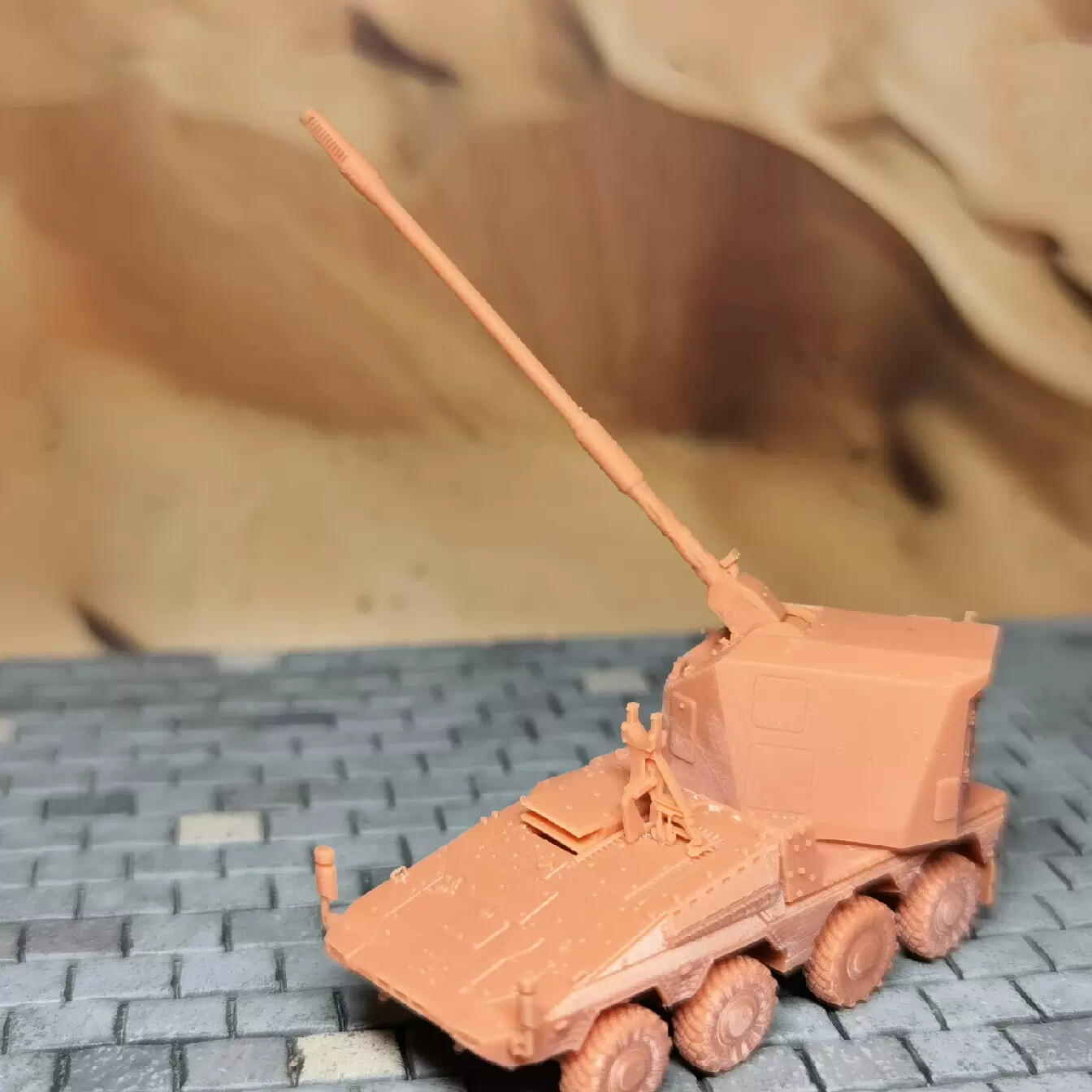 1/72/144/87 German boxer armored vehicle GTK BOX RCH155 howitzer 3D ...