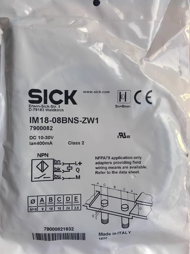 1pcs SICK Proximity Switch IM18-08BNS-ZW1 Item Number 7900082 | eBay