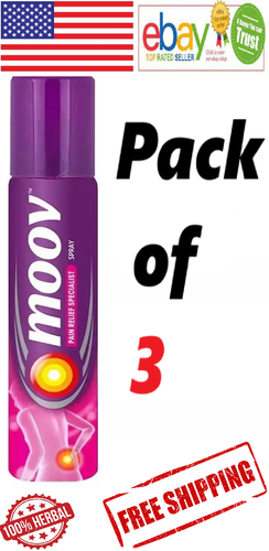 3x Moov Fast Pain Relief Spray Muscle Pain & Joint Pain 50gm Each (FREE ...