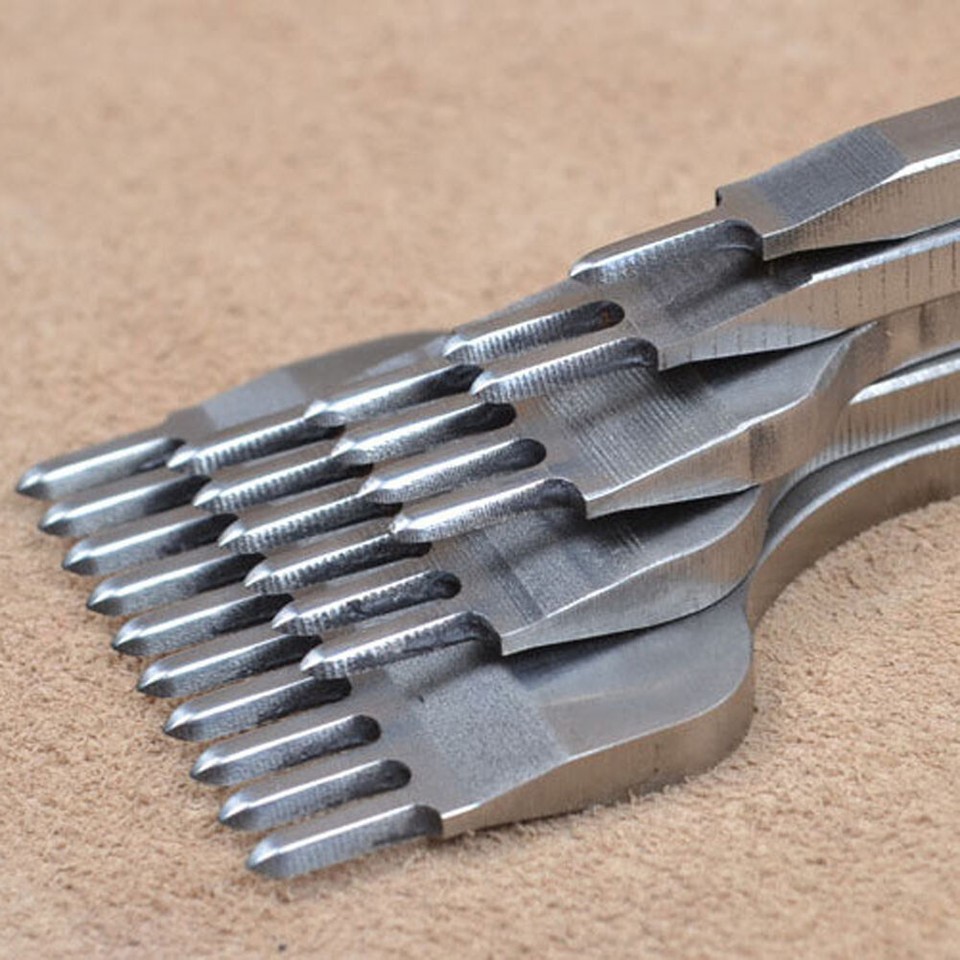 3/4/5/6MM Leather Stitching Sewing Punches 1/2/4/6 Prong Hand Hole ...