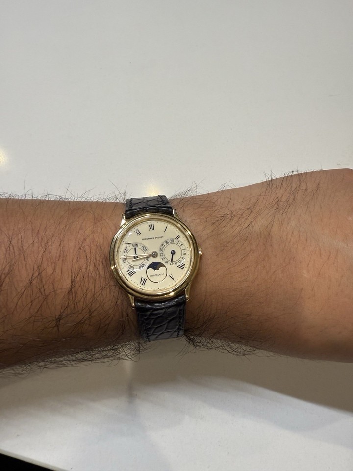 Audemars Piguet Day Date Moon Phase Automatic W/ Original AP Gold ...