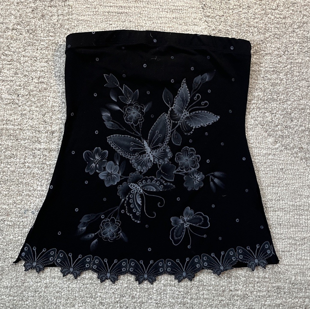 Y2K VTG Floral 90s Early 2000s Tube Top Size Medium F… - Gem