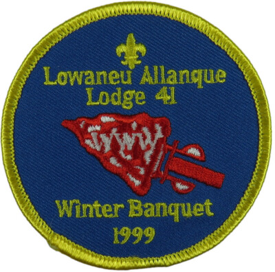 Lowaneu Allanque Lodge 41 Three Fires IL 1999 Winter Banquet YEL Bdr ...