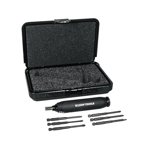 Professional Torque Driver Set, 6 Essential Bits, Blow Molded Case ...