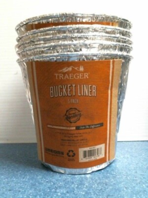 Traeger BAC407, Aluminum Bucket Liners, Pack of 5 Liners, FREE SHIPPING ...