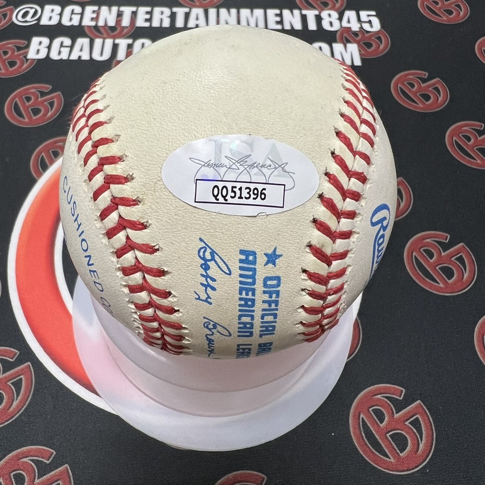 George Brett Signed Kansas City Royals AL Baseball Autographed OMLB JSA ...