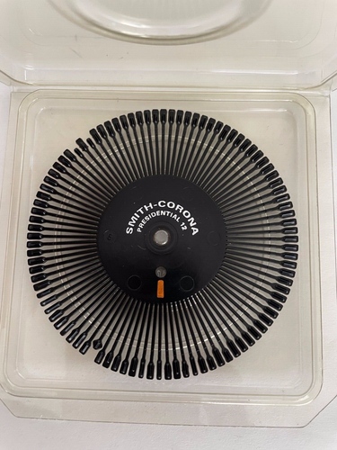 Smith- Corona PRESIDENTIAL 12 Printwheel in Plastic Case | eBay