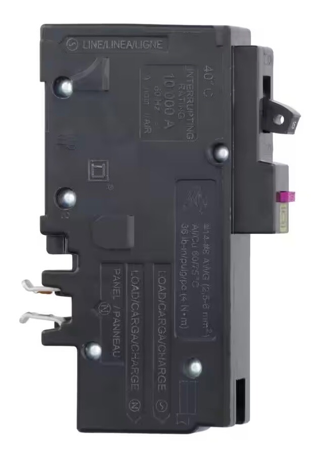 10PCS SQUARE D HOMELINE HOM115PDF HOM115PDFC PLUG ON NEUTRAL 15A AFCI ...