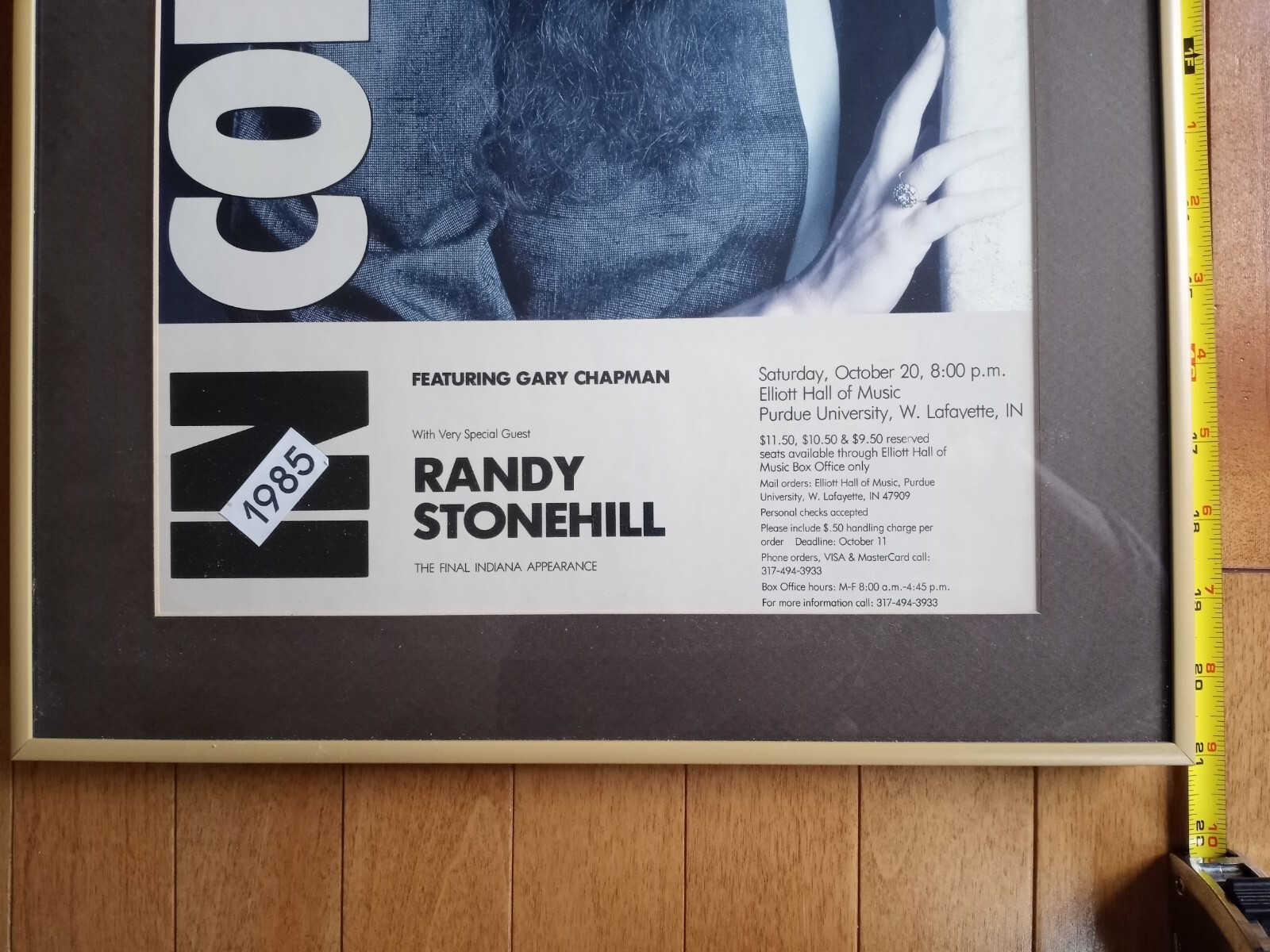 Amy Grant Poster In Concert october 20 1985,Purdue University,Lafayette ...