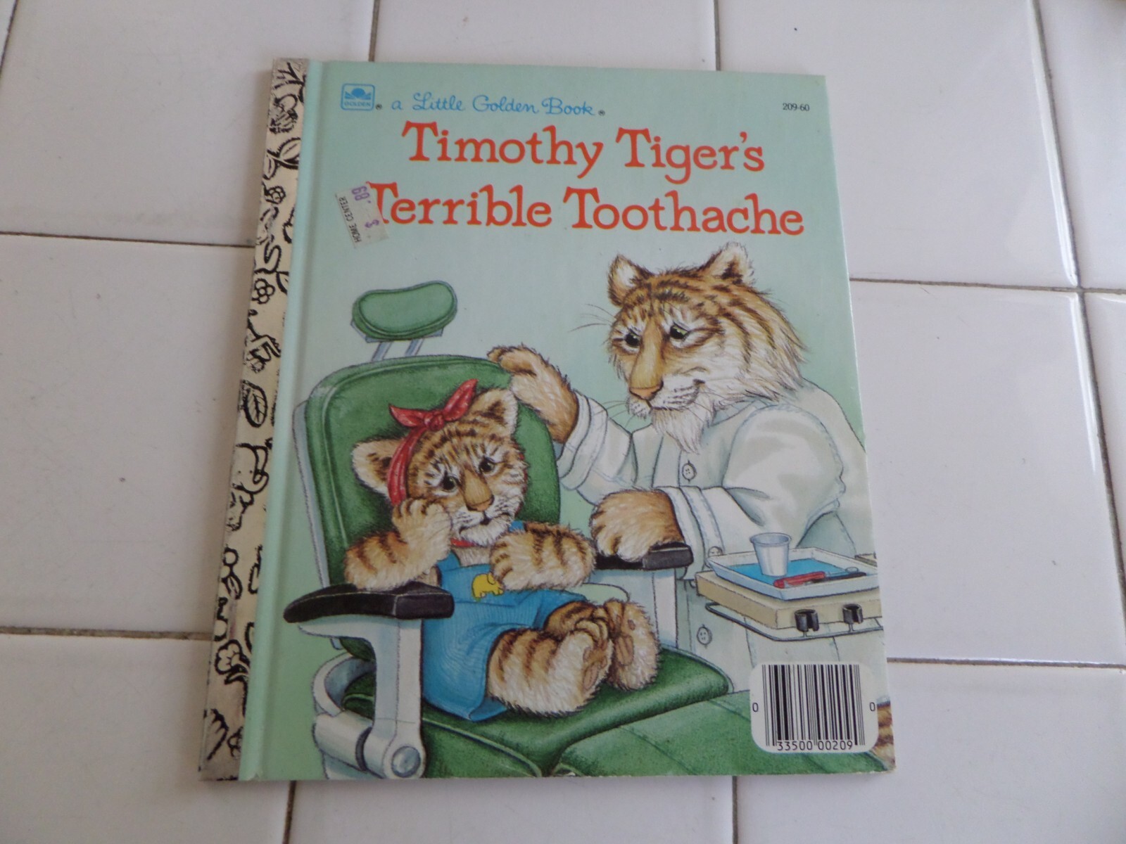 Timothy Tiger's Terrible Toothache, A Little Golden Book,1988(Children ...