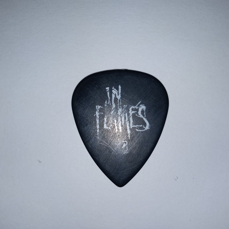 IN FLAMES Band Logo Milwaukee Metal Fest 2024 Stage Used GUITAR PICK | eBay