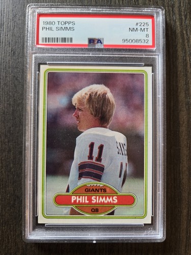1980 Phil Simms Topps Rookie - #225 (RC) PSA 8 New York Giants NFL | eBay