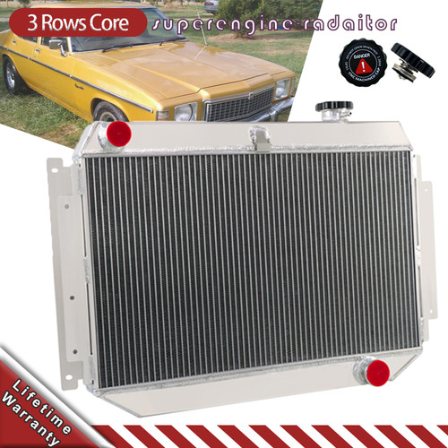 All Aluminium 3 Row Radiator Fit Holden Kingswood HX HQ HZ HJ, Chevy V8 ...
