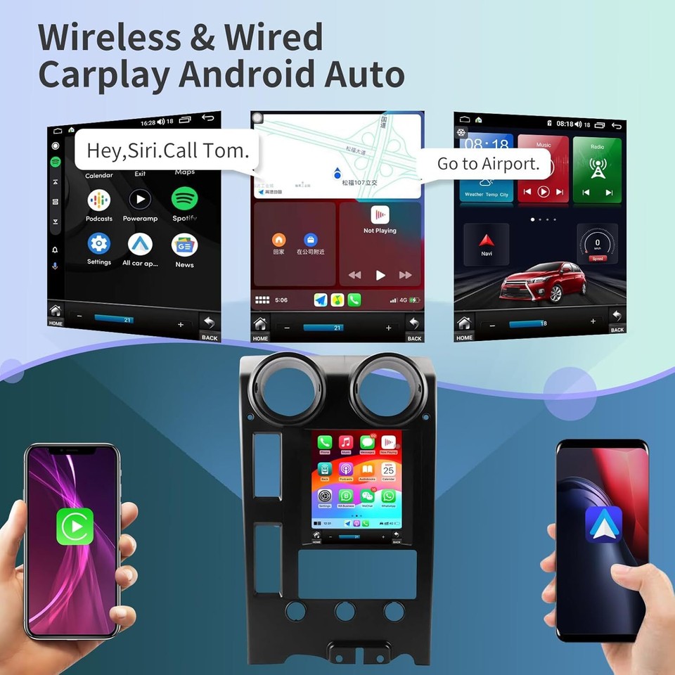 4+64G For Hummer H2 2002-2007 Android 15 Carplay Car Stereo Radio Sat ...