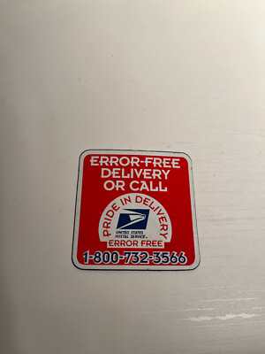 USPS Magnet United States Postal Service Error Free 1-800 Number Eagle ...