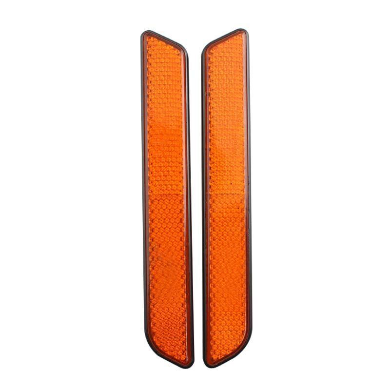 2x Front Fork Leg Safe Reflectors Safety Amber Fit For Harley Lower ...