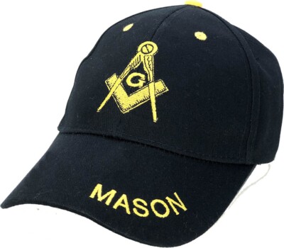 Freemason Mason Lodge Symbol Adjustable 3D Embroidery Baseball Cap Hat ...
