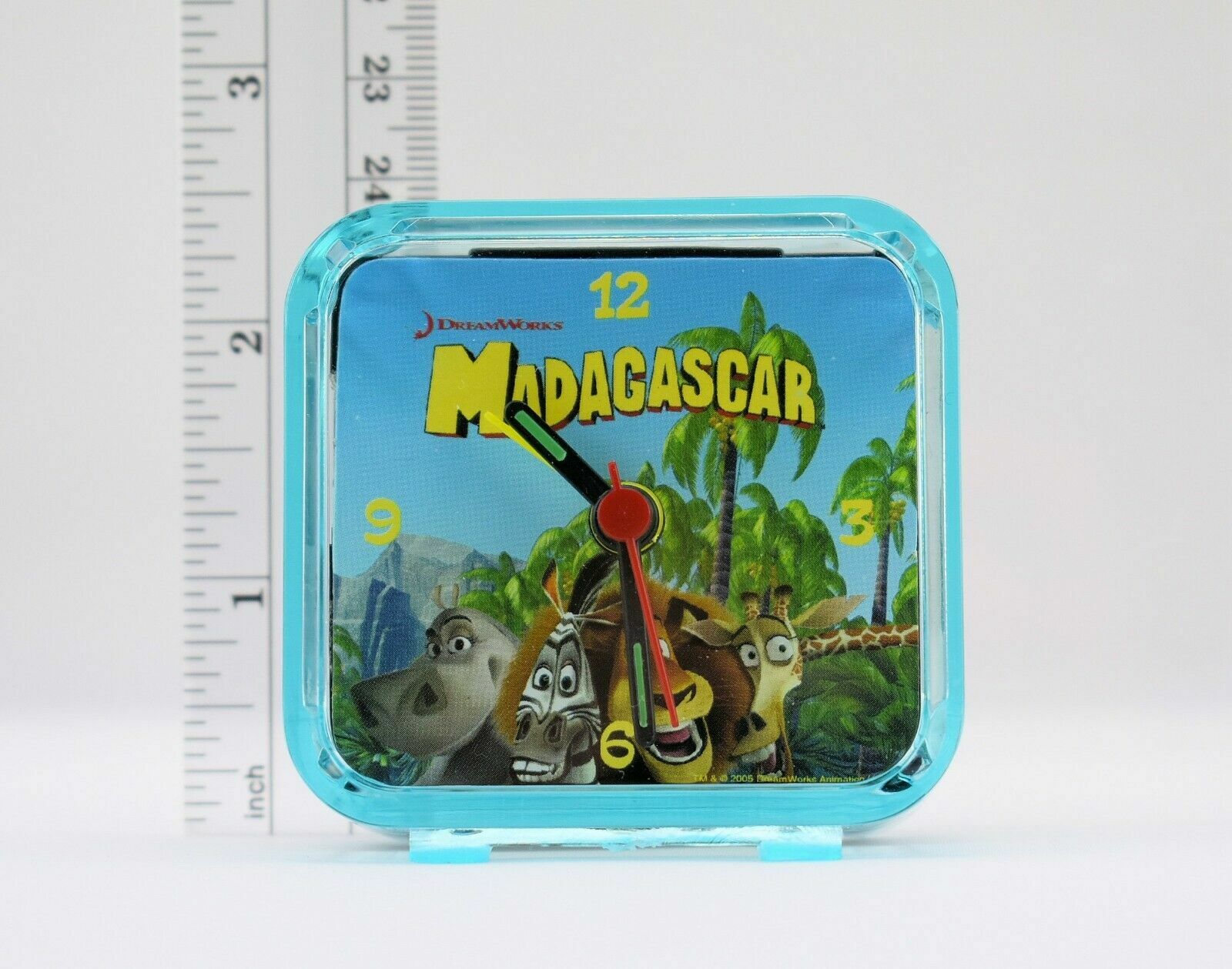 MADAGASCAR Movie Promo Mini Alarm Clock Clear Plastic NEW | eBay