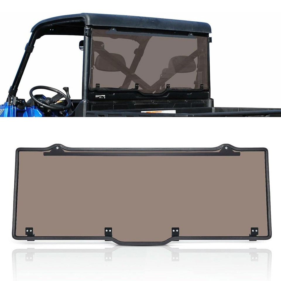 Tinted Rear Windshield Window Fit For 2017-2025 Polaris Ranger XP 1000 ...