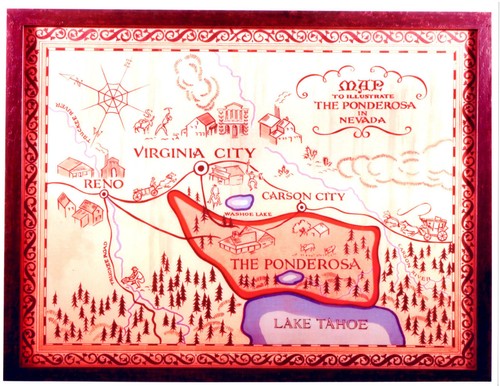 BONANZA MAP OF THE PONDEROSA 8.5X11 GLOSSY PHOTO PICTURE | eBay