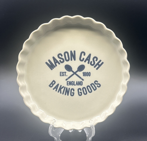 Mason Cash 9” Quiche/Tart Pan/ Navy Blue Cream /Ceramic /New w/o Box | eBay