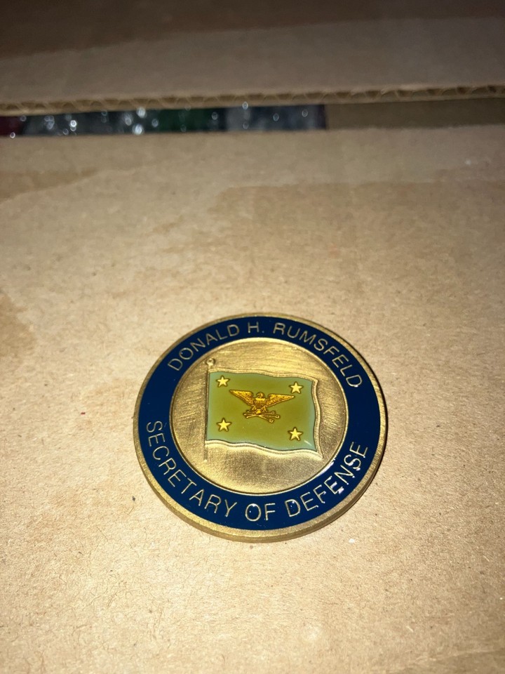 9/11 SECDEF Donald H. Rumsfeld 13th & 21st US Secretary of Defense Coin ...