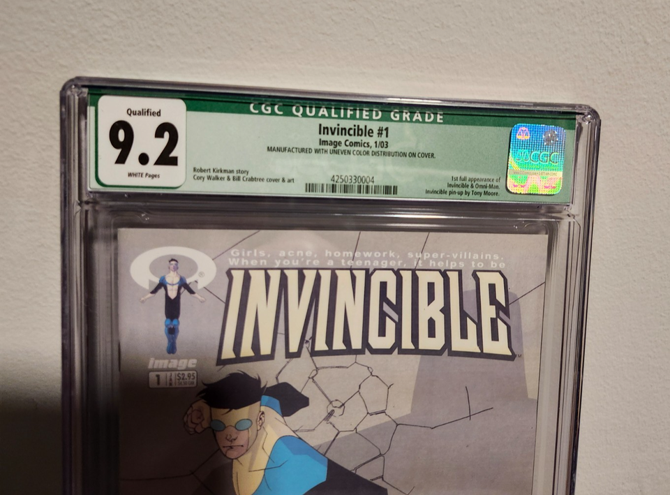 Invincible #1 CGC 9.2 | First Appearance Invincible & Omni-Man | Image ...