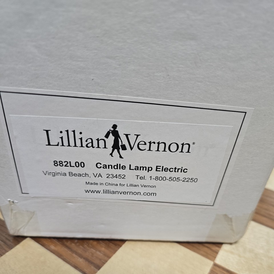 Lillian Vernon Brass Electric Window Candle Stick Light Set -6 With Box ...