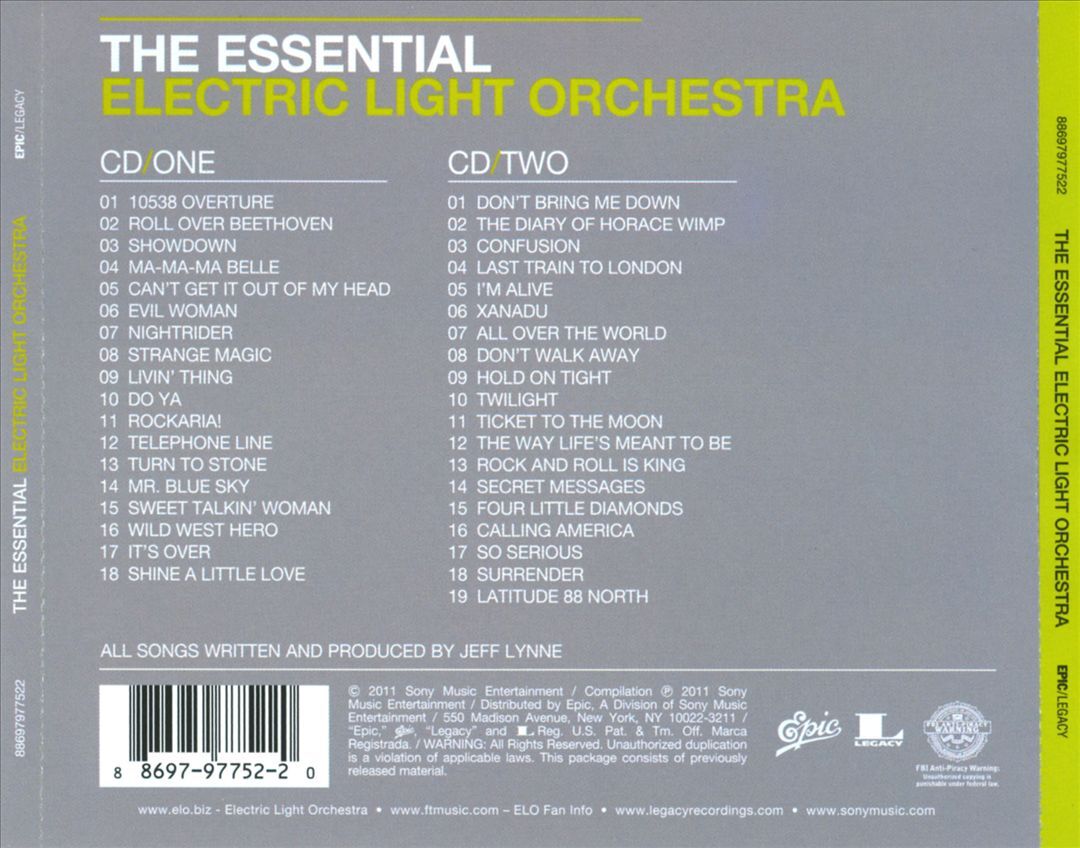 The Essential Electric Light Orchestra Electric Light Orchestra The