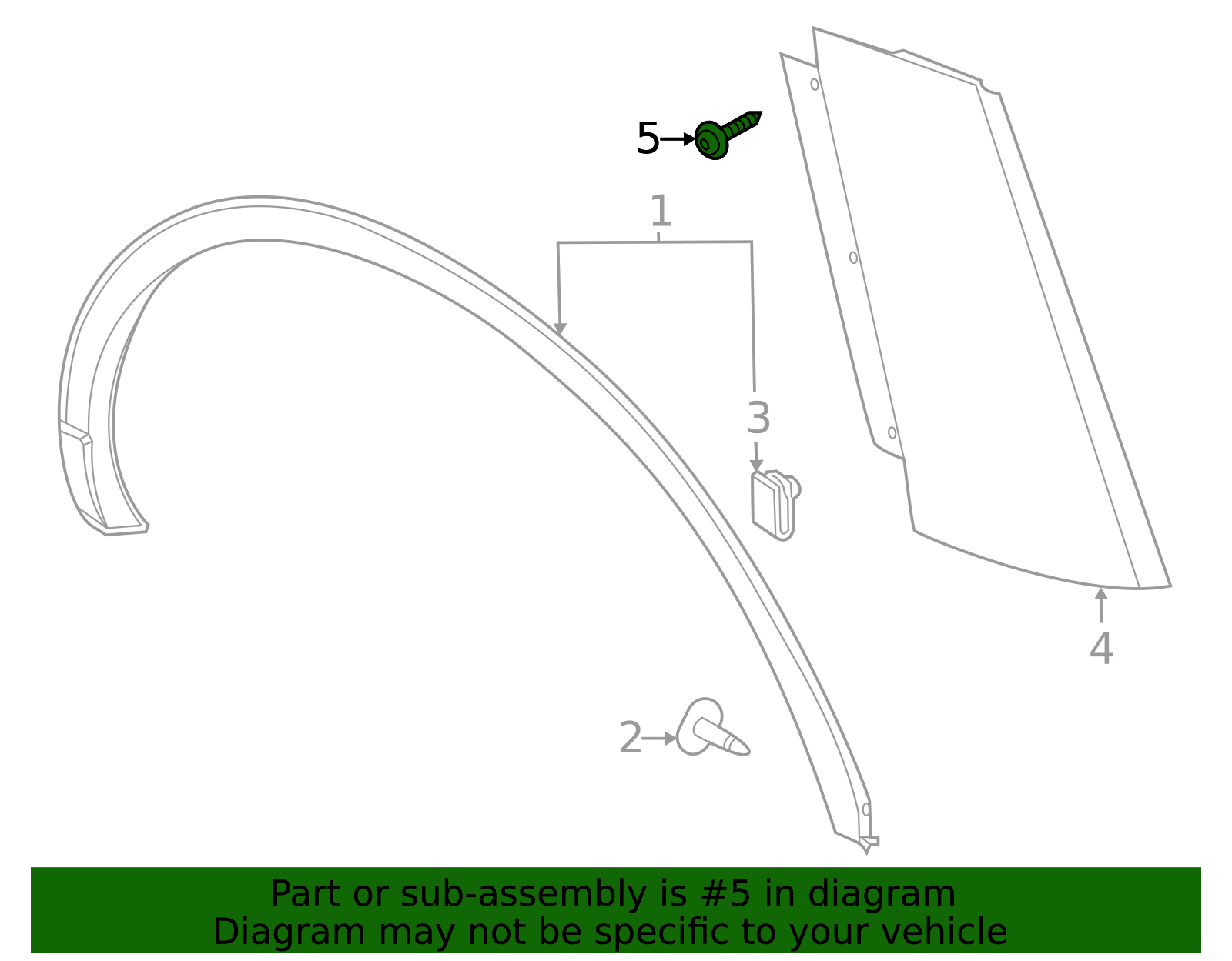 Genuine Ford Wheel Arch Molding Rivet W720986S450B | eBay