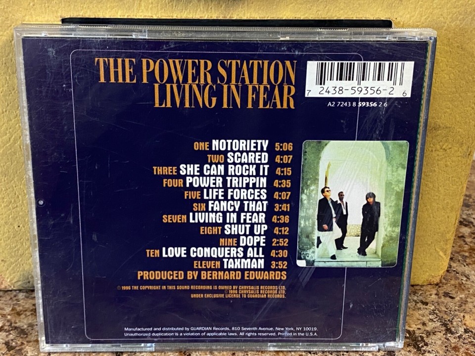 The Power Station ‎– Living In Fear CD Guardian 1996 VG+ [Robert Palmer ...